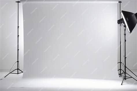 Premium Photo Minimalist Studio Elegance Seamless White Backdrop For
