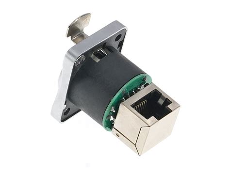 Ethercon Feedthrough Coupler Right Angle Rj45 Propaudio
