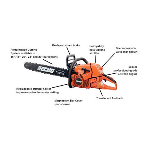 Echo Cs 620pw 27 59 8cc Wrap Handle Chainsaw
