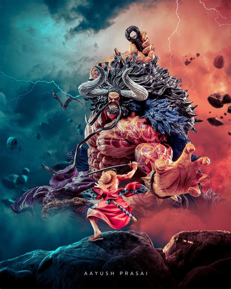 Luffy Vs Kaido By Realmofshinigami On Deviantart