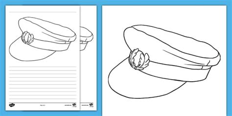 Sailor Hat Writing Template Professor Feito Twinkl