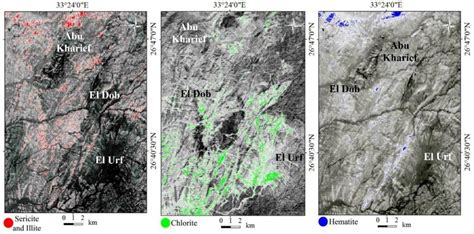 Aster Pc3 Image Showing Sericite Lllite Chlorite And Hematite