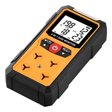 Medidor Detector De 4 Gases Com Alarme Estojo Sndway Amarelo 127v