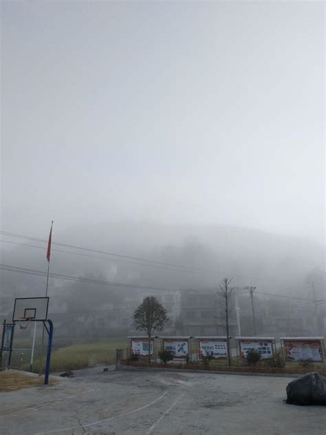 清早白霧茫茫的木里村莊 每日頭條