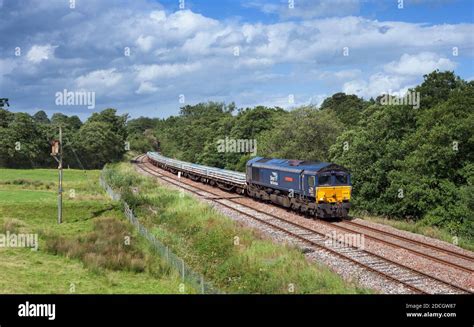 Direct Rail Services Class 66 Locomotive On The Ribble Valley Railway