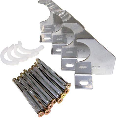 Designer Vertical Column Single Arm Universal Radiator Brackets 75mm