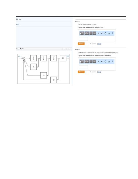 1 Find The Transfer Function Ysrs 2 Use Final