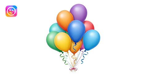 Birthday Balloons Emoji Ai Emoji Generator