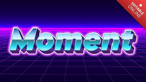 Moment Text Effect Generator