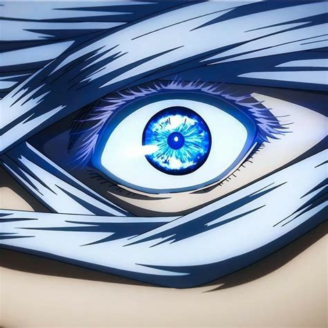 Gojo Glorious Eye Arte De Escritura A Mno Diseño Del Bosquejo Foto