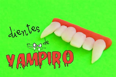 Dientes De Vampiro Con Porcelana Fría Manualidades Infantiles