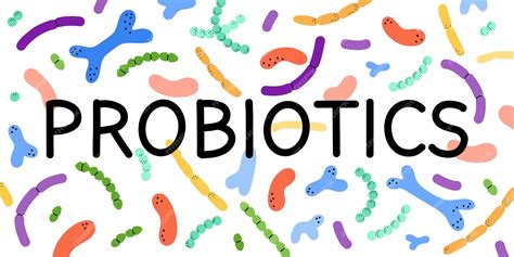 Premium Vector Probiotics Background Different Colorful Microbiome