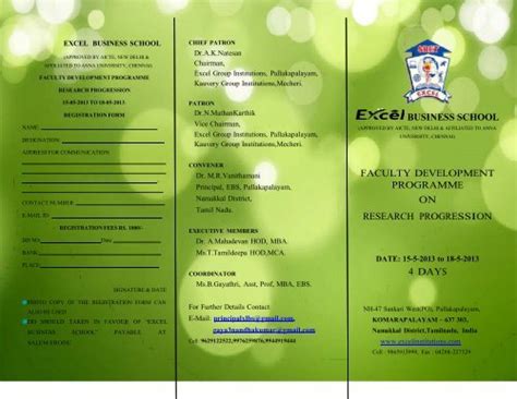 Download Fdp Brochure Excel Group Institutions