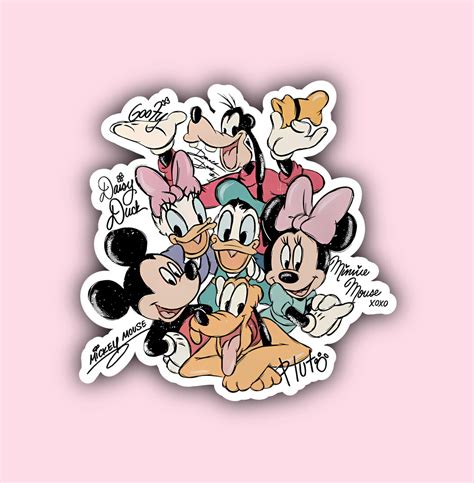 Mickey And Friends Sticker Mickey And Co Sticker Disney Stickers