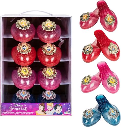 Disney Princess Shoes Boutique Includes 4 Pairs Of Shoes Amazon