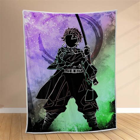 Plaid Tanjiro Demon Slayer Kimetsu No Yaiba 1004 Couverture Polaire Pl