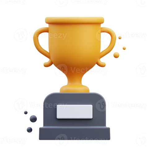 Back To School Trophy Icon 3d Illustration 9827737 Png