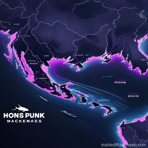 Map Of Horse Mackerel Fishing Spots In Japan Stable Diffusion Online