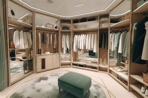 Premium Ai Image Stunning And Atmospheric 3d Virtual Dressing Room Generative Ai