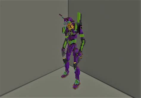 Evangelion Unit 01 Schematic Minecraft Map