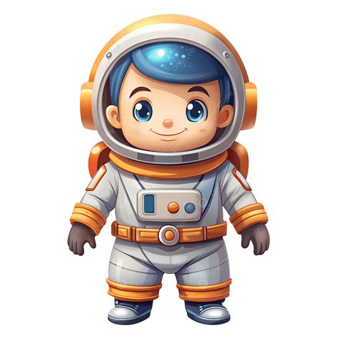 Cute Astronaut Photo Cartoon