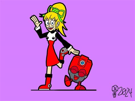 Roll And Eddie Mega Man Fan Art By Invadercal80085 On Deviantart