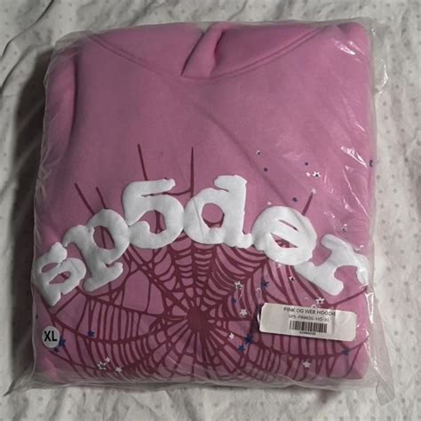 Pink Spider Hoodie Size Xl Hoodie Depop