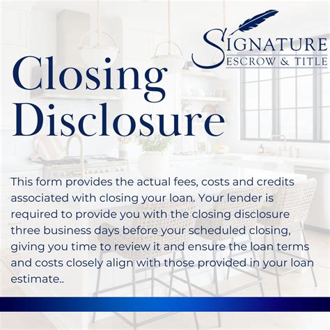 Signature Escrow And Title On Linkedin Understanding Closing Documents Closing Disclosures Are