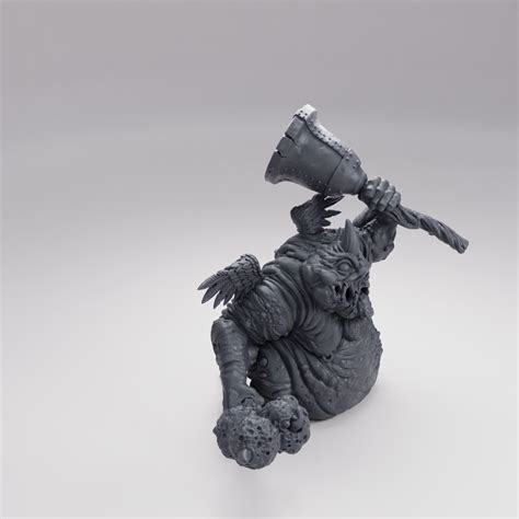 Hot Goblin Nalfeshnee Pose A Alt Ttrpg Miniature Hot Goblin