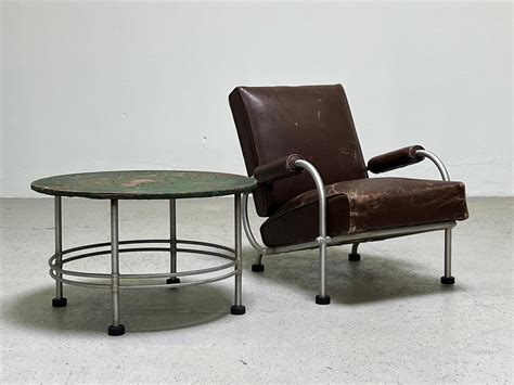 Warren Mcarthur Lounge Chair In Original Leather At 1stdibs Warren