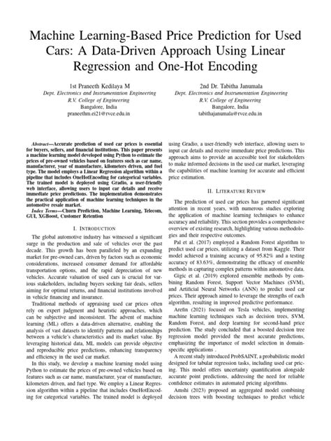 Data Analytics Research Paper Pdf Machine Learning Prediction