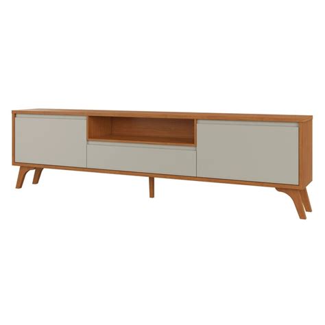 Rack Para Tv Até 75 Polegadas Piazza New 3 Gavetas Naturalleoff White