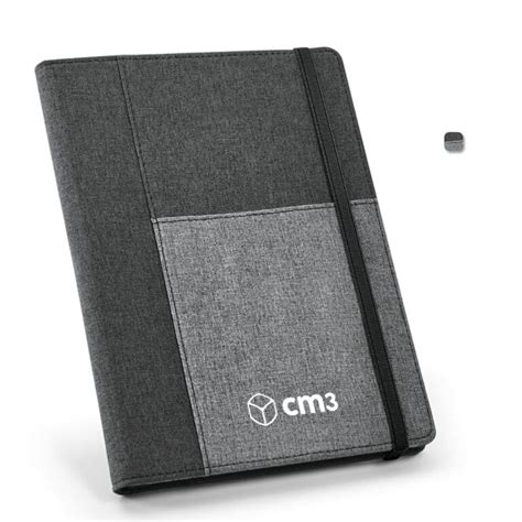 Caderno De Anotações Capa Poliéster Personalizado Cm3 Brindes