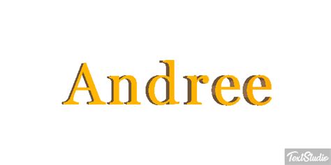 Andrée Name Animated  Logo Designs