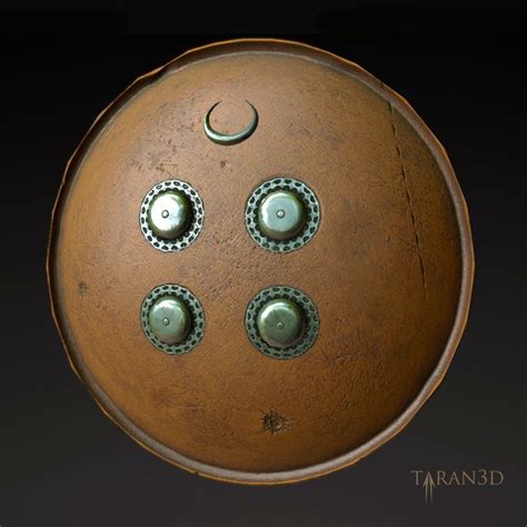 Traditional Sikh Dhal Shield Taran3d
