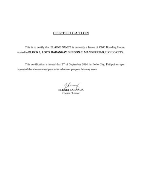 Savet Certification Pdf