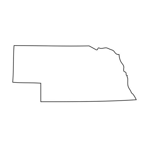 Nebraska State Outline Illustrations Royalty Free Vector Graphics