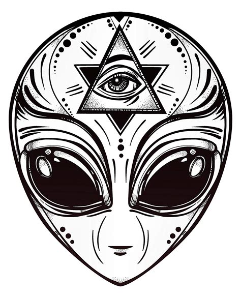 Alien Head Drawing At Explore Collection Of Alien