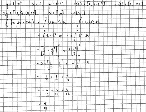 Line Integral Where Did I Go Wrong Rcalculus
