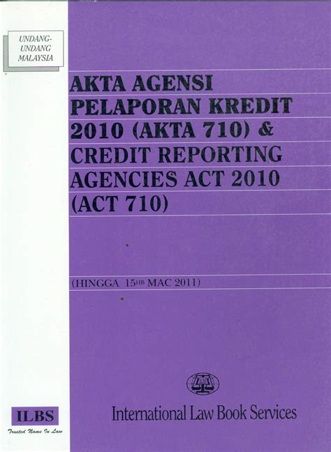 Credit Reporting Agencies Act 2010 710 Marsden Law Book