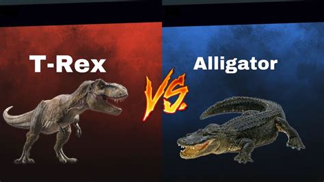 T Rex Roar Vs Alligator Roar Youtube