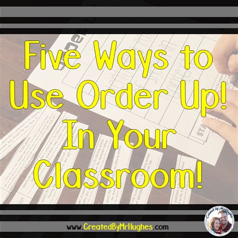 Five Ways To Use Order Up Build It Up In Your Classroom Created
