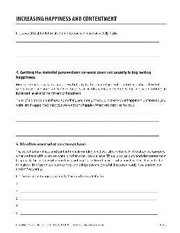 Happiness Worksheets Theworksheetscom
