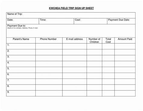 Truck Load Sheet Template