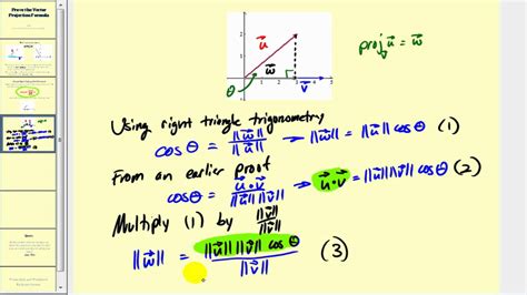 Orthogonal Vector Projection Formula
