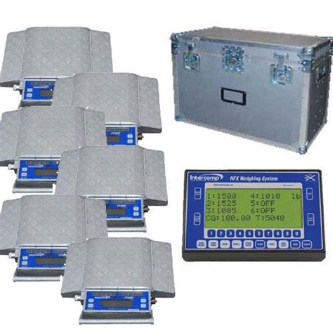 Intercomp 181005rfxk6 Pt300 Wireless Solar Wheel Load Scale 10000 X 5