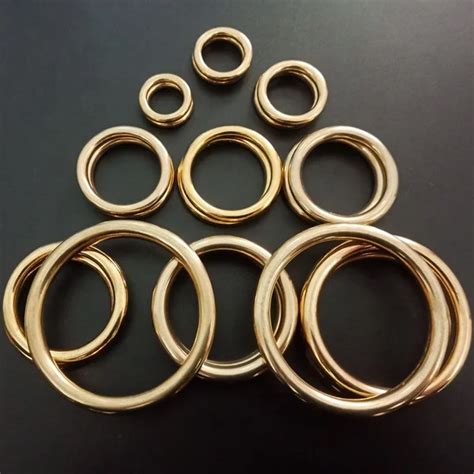 Shop Custom Round Solid Brass O Rings Diverse Sizes