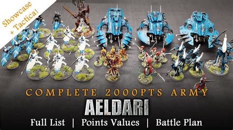 Aeldari 10th Edition 2000pts List Warhammer 40k Complete Army Showcase