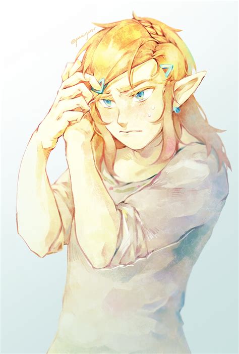 Safebooru 1boy Alternate Hairstyle Arms Up Bangs Blonde Hair Blue
