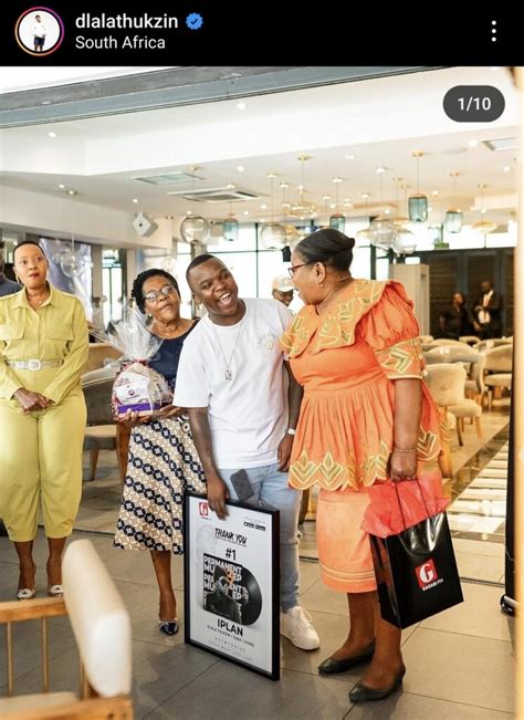 Pic Dlala Thukzin Celebrates Iplan Huge Milestone With His Grandmother